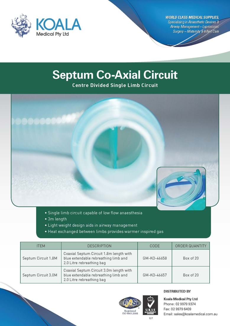 Septum Co-Axial Circuit - Koala Med Koala Med