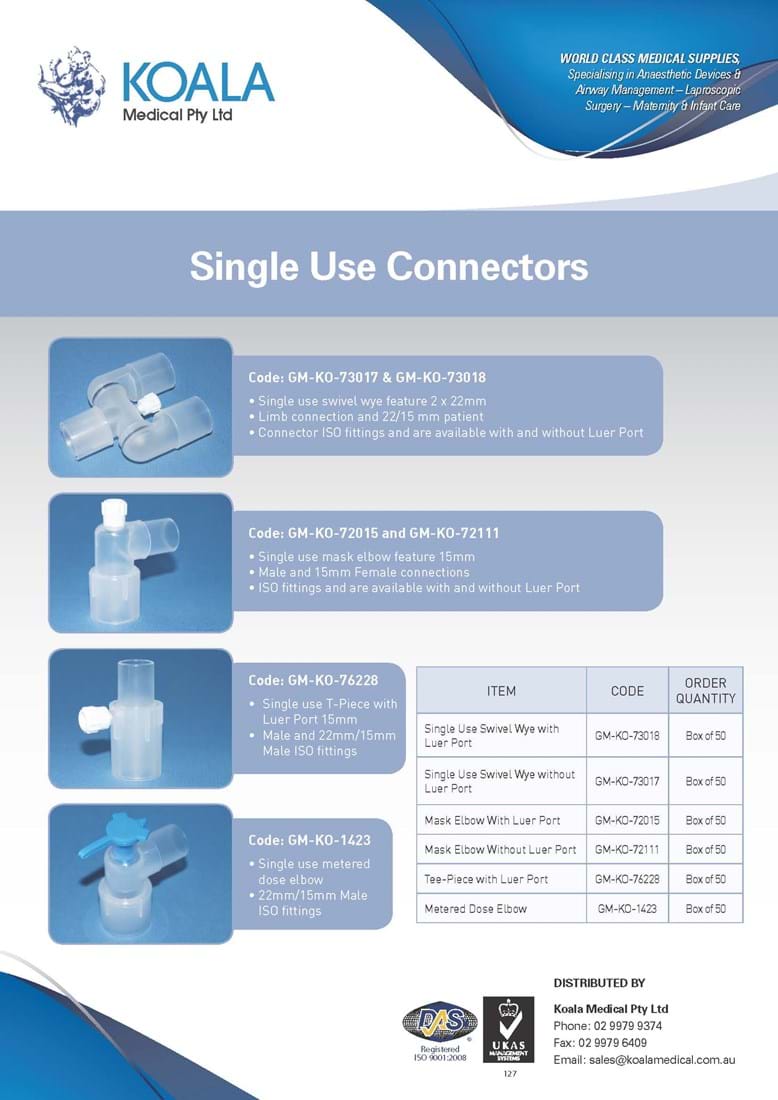 Single Use Connectors - Koala Med Koala Med